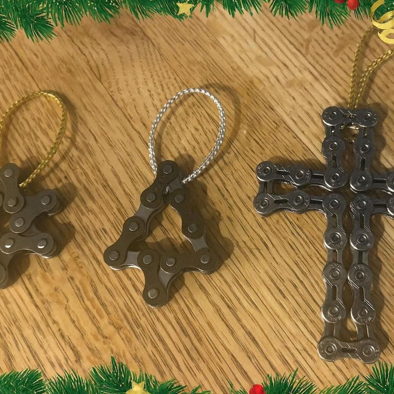 Bicycle Chain Ornament - Etsy