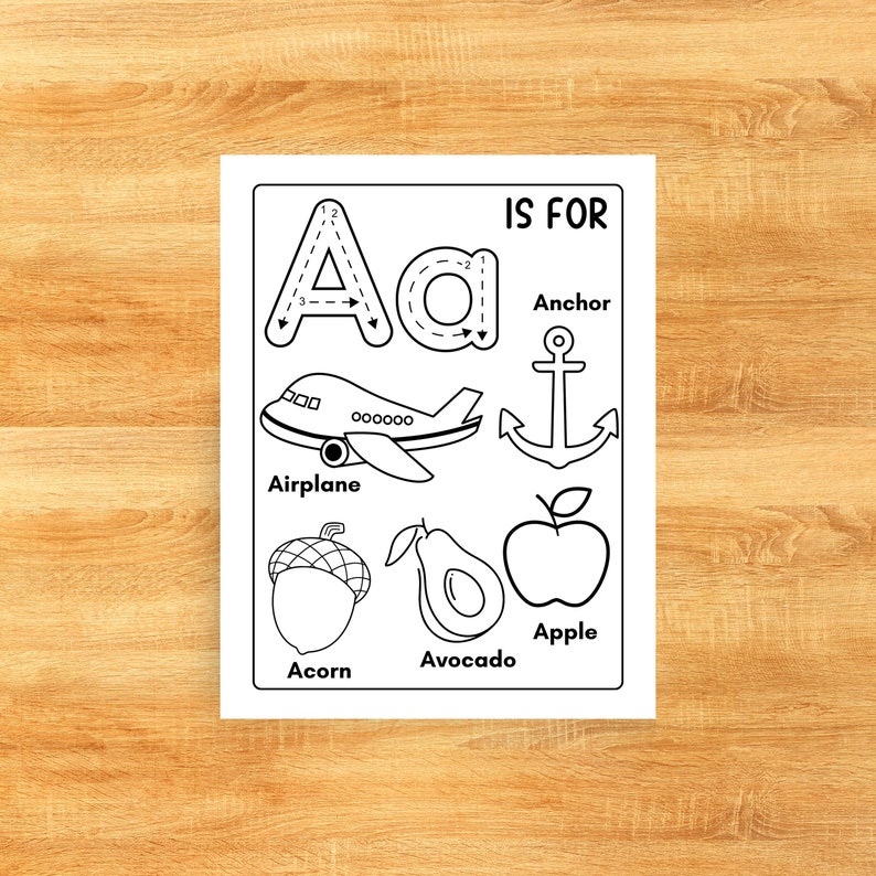 Alphabet Fun Activity Booklet Digital Format for Coloring and Tracing ...
