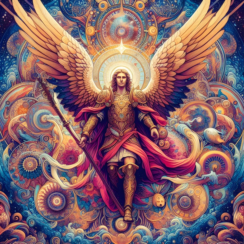 Saint Michael the Archangel Painting Christian Artwork Catholic Artwork ...