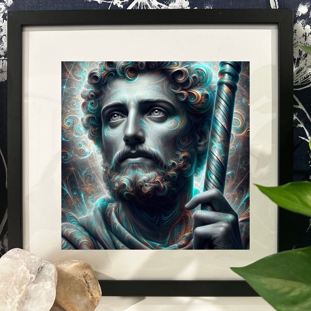 Saint Joseph | Modern Bible Wall Art Print | Christian Artwork ...