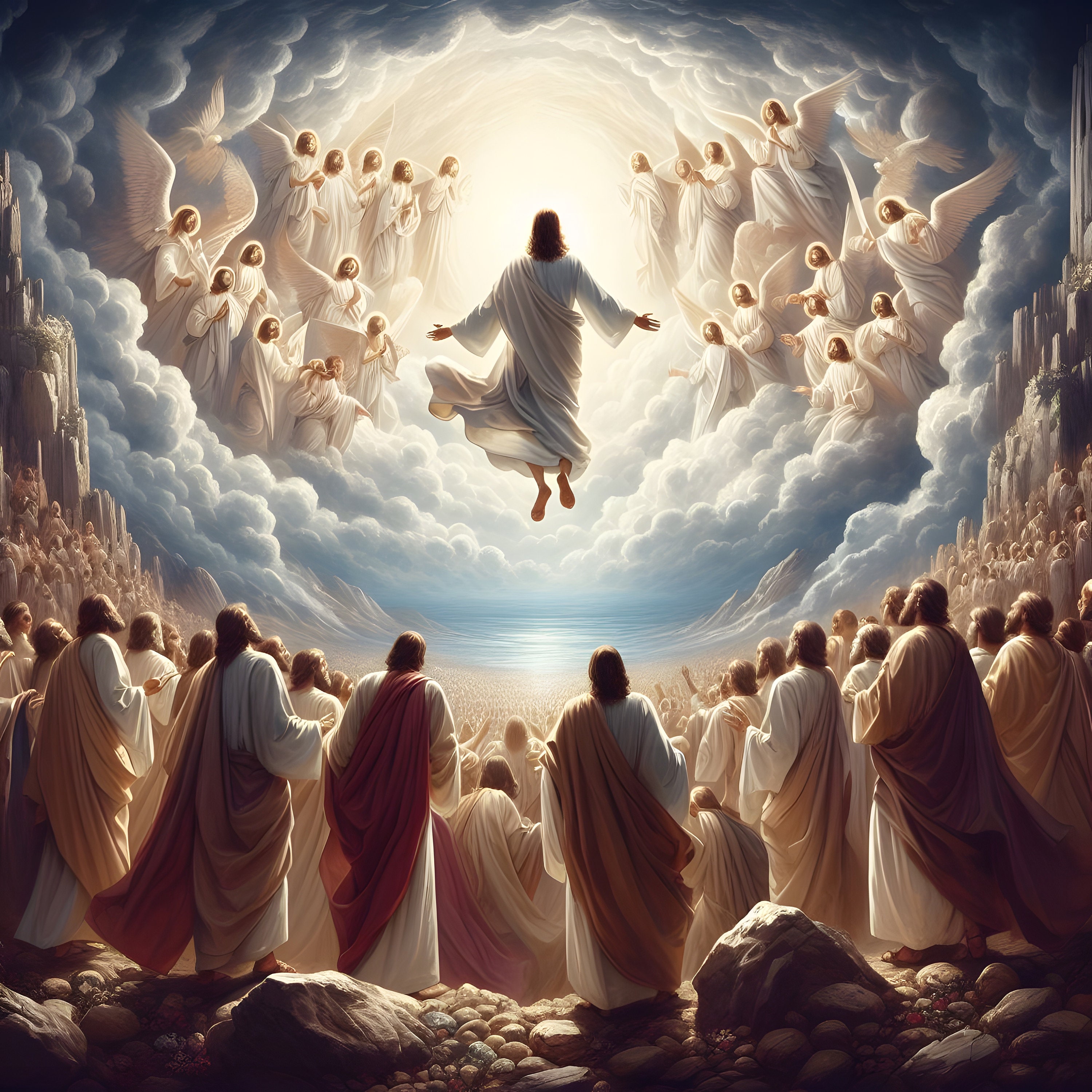 The Ascension of Jesus | Christian Artwork | Catholic Artwork | Feast ...