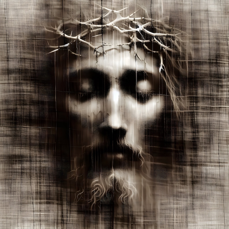 Real Face of Jesus Christ | Jesus Picture | Digital File | Shroud of ...