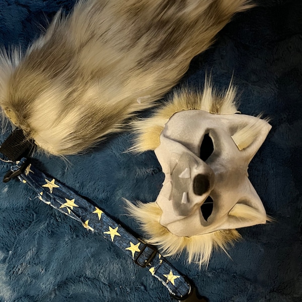 Therian Mask and Tail Set - Etsy
