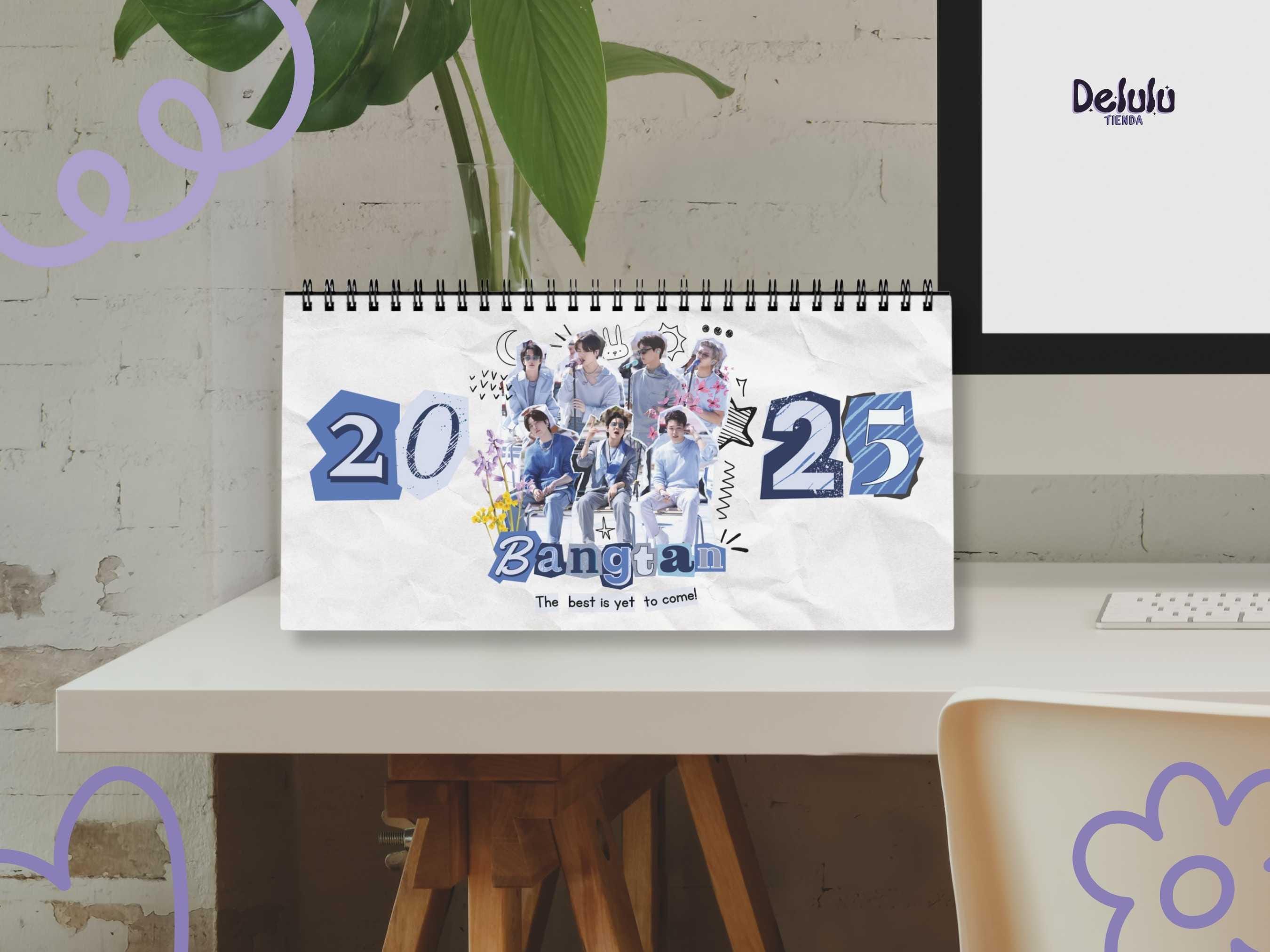 BTS Calendar 2025 Desktop Calendar BTS Kpop Calendar Bangtan Boys Desk ...