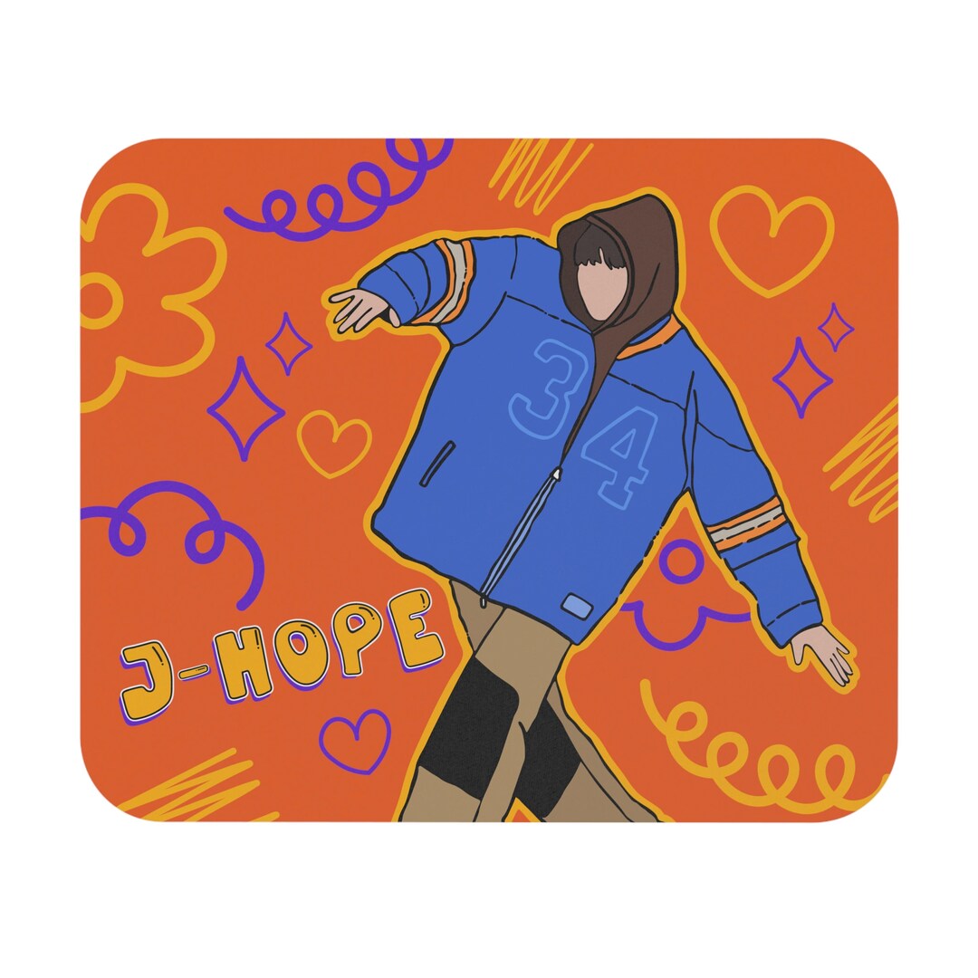 BTS J-hope Orange Mouse Pad rectangle - Etsy