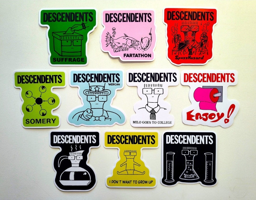 Punk Band Sticker Pack 10 Stickers Hardcore Rock Melodic - Etsy