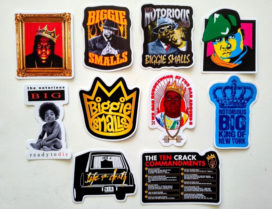 East Coast Rap Sticker Pack 10 Stickers Hip Hop Gangster Rapper - Etsy