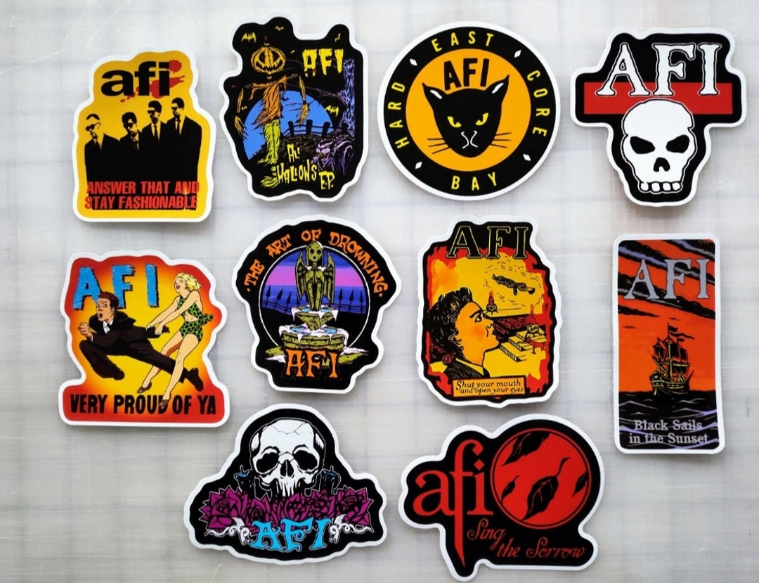 Punk Band Sticker Pack (10 Stickers) Goth Punk Pop Rock Band Hardcore ...