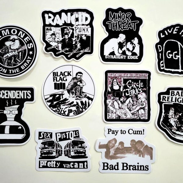 Punk Stickers - Etsy