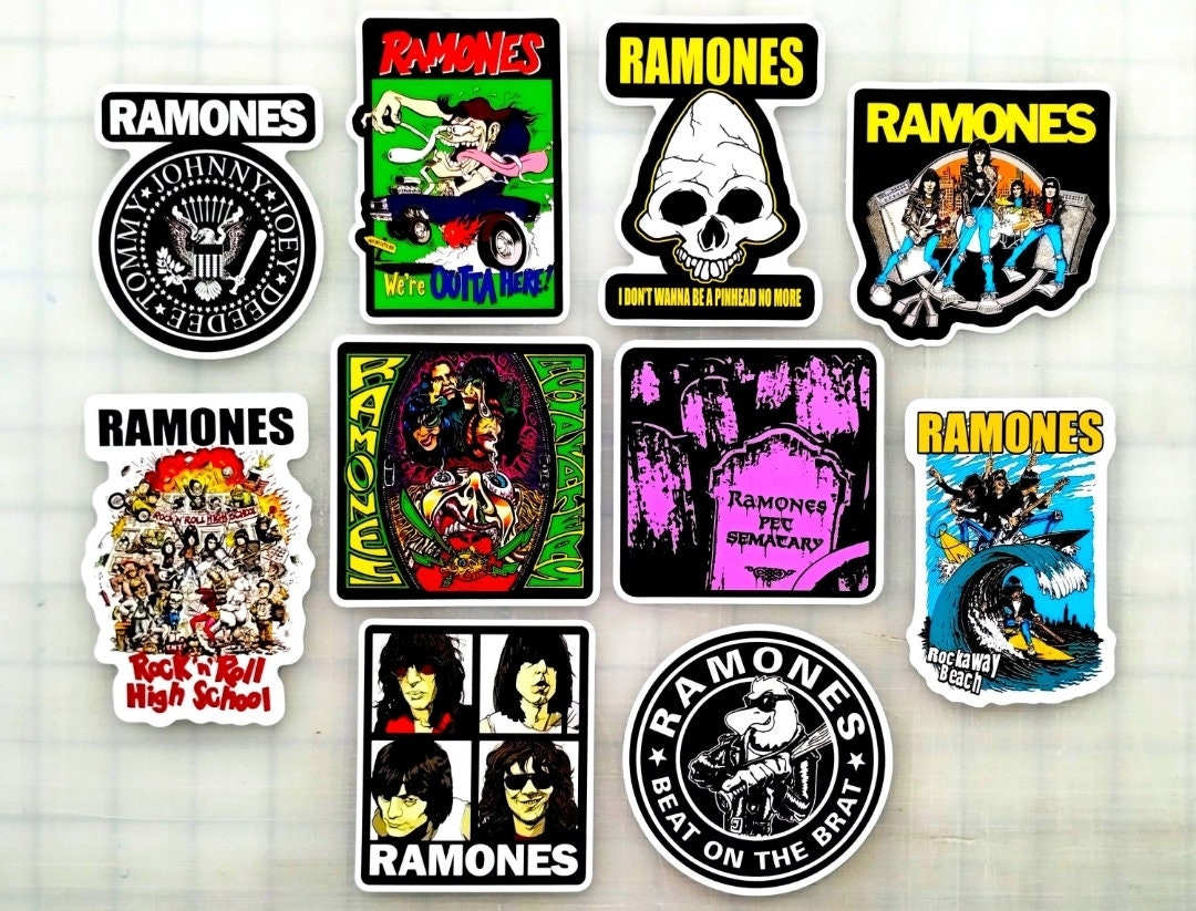 Punk Band Sticker Pack 10 Stickers Classic 70s Rock - Etsy