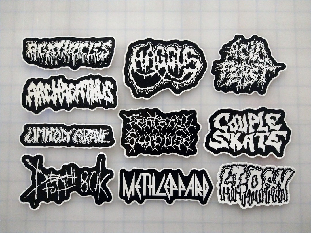 Grindcore Sticker Pack 10 Stickers SET 2 - Etsy