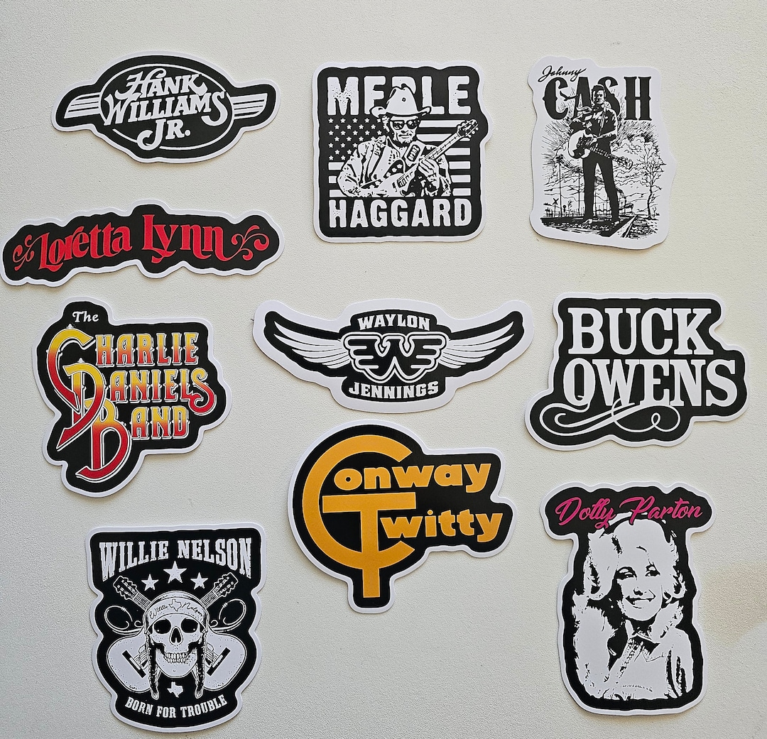 Outlaw Country Sticker Pack - Etsy