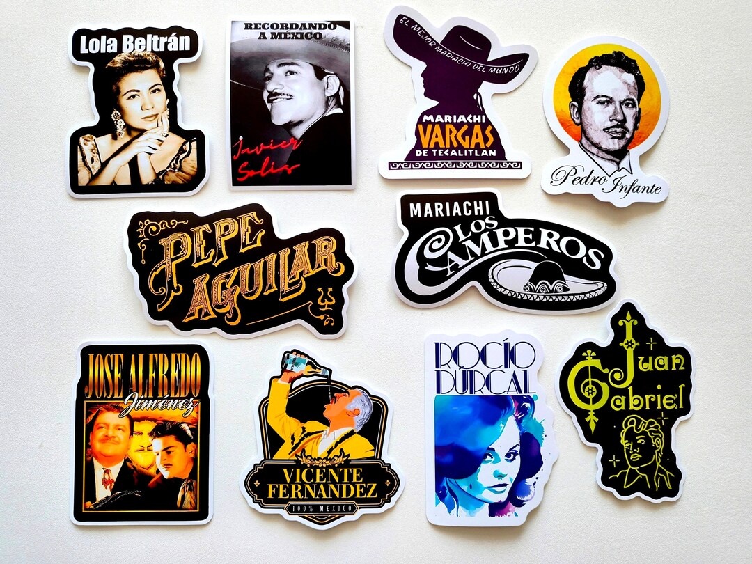 Mariachi Sticker Pack 10 Stickers SET 1 - Etsy