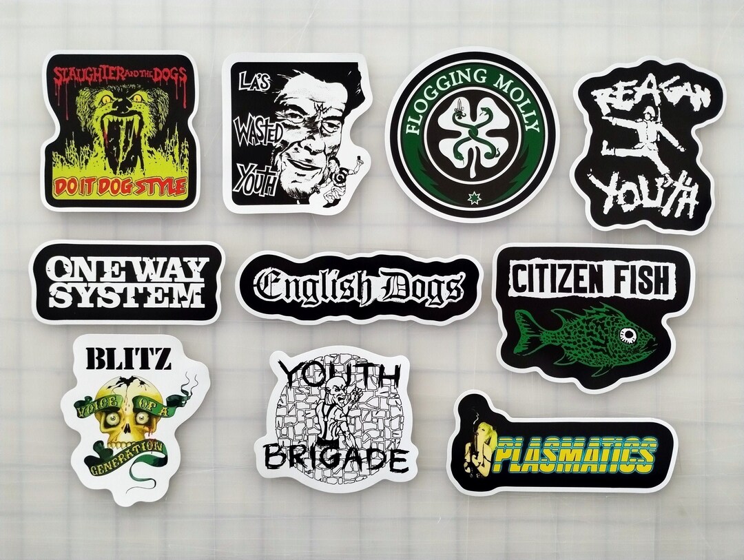 Punk Sticker Pack (10 Stickers) Set 5 - Etsy