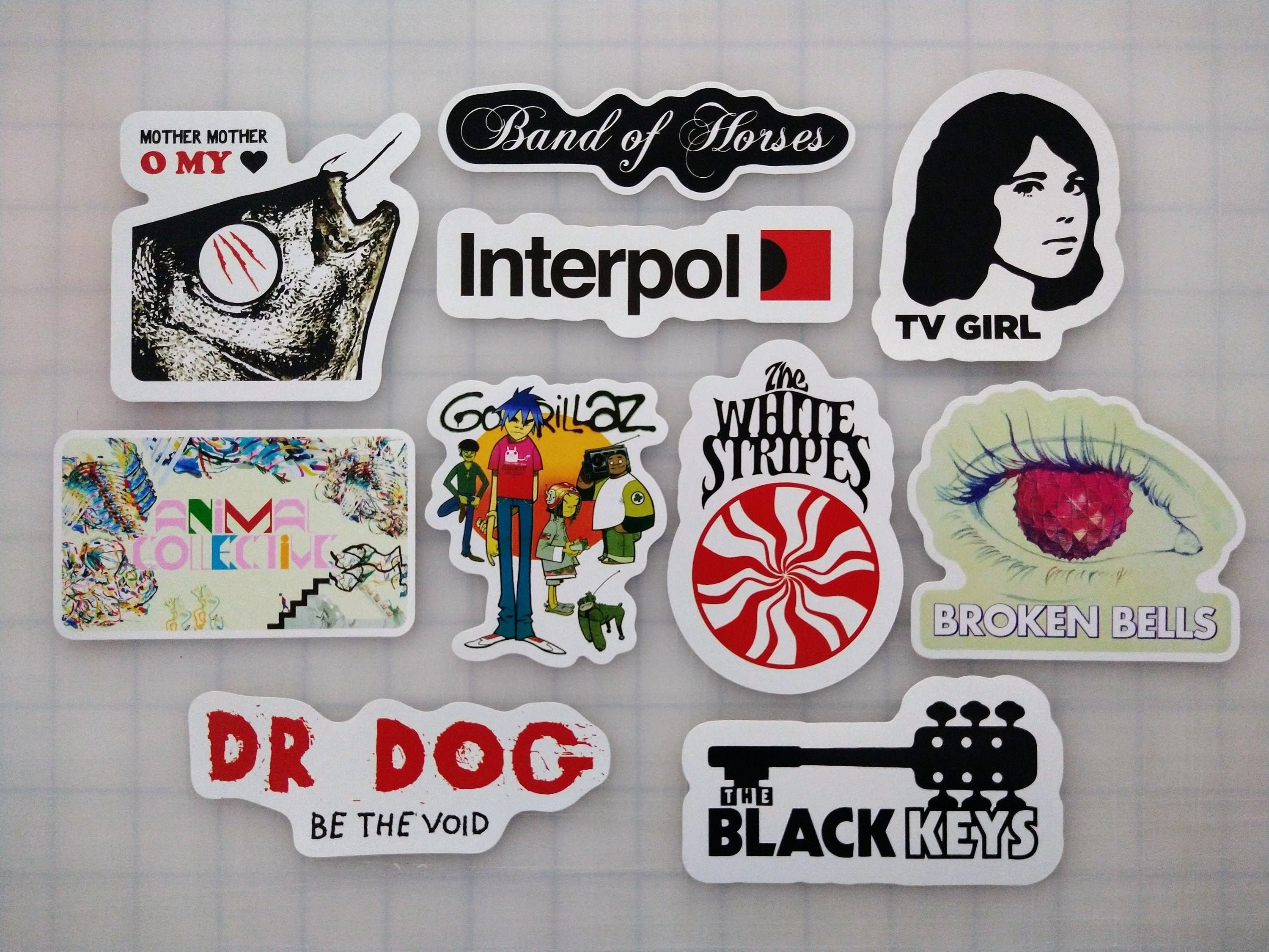 Indie Rock Sticker Pack 10 Stickers Set 2 - Etsy