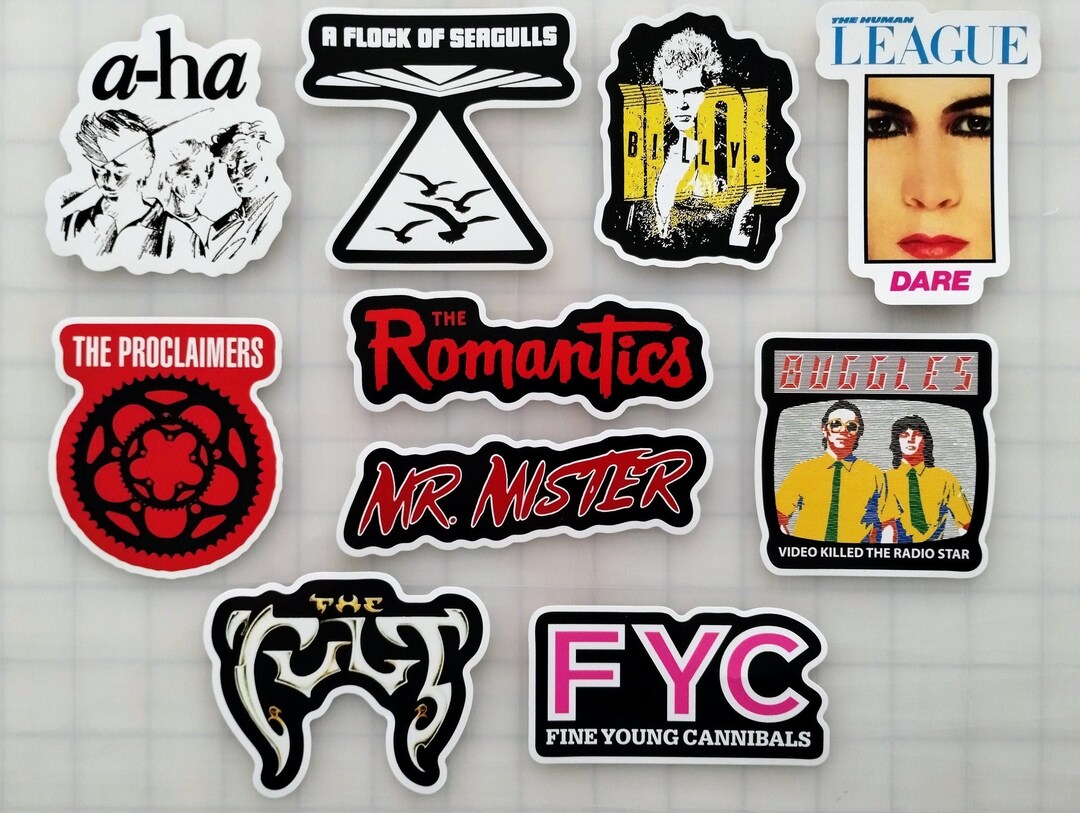 New Wave Sticker Pack 10 Stickers SET 3 - Etsy