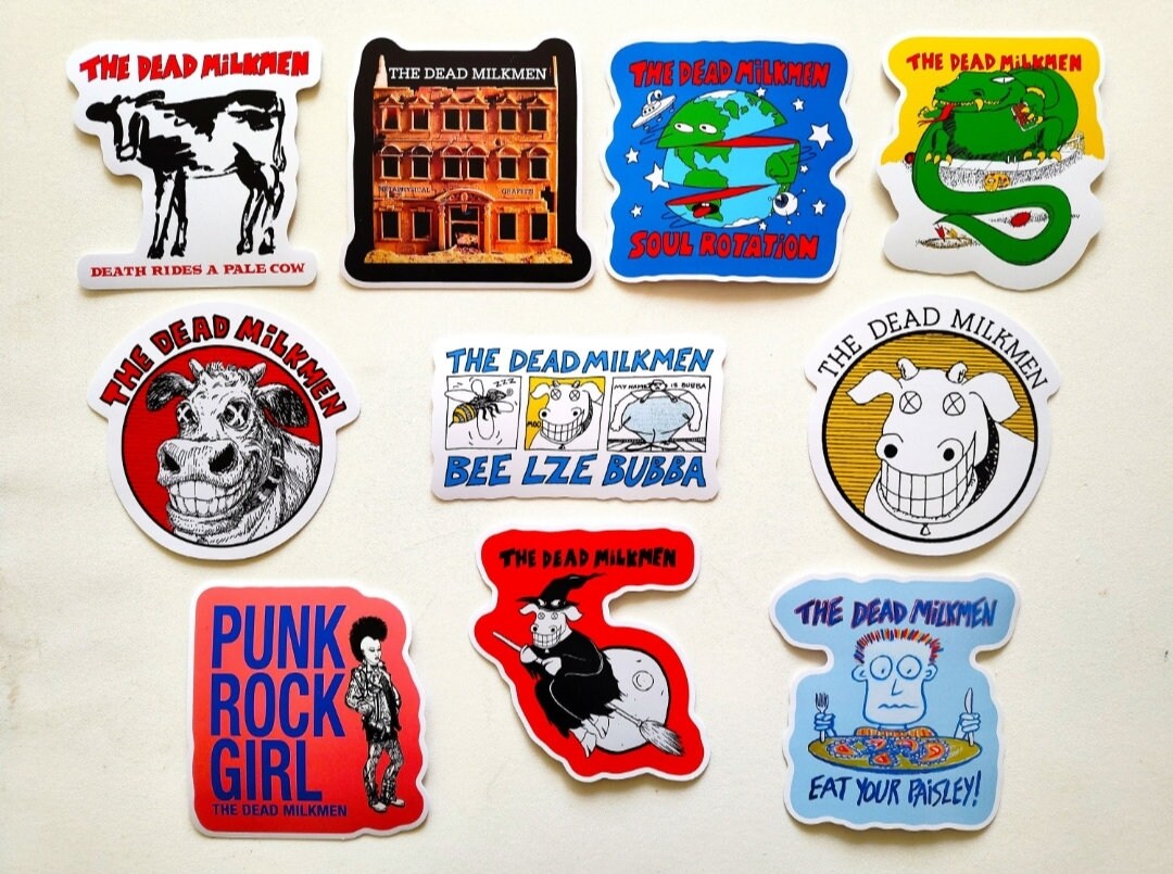 Punk Band Sticker Pack 10 Stickers Indie Rock Funny Surf - Etsy