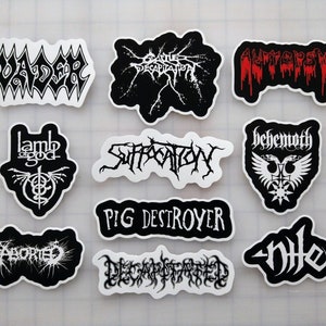 Death Metal Sticker Pack (10 Stickers) Set 2 - Etsy