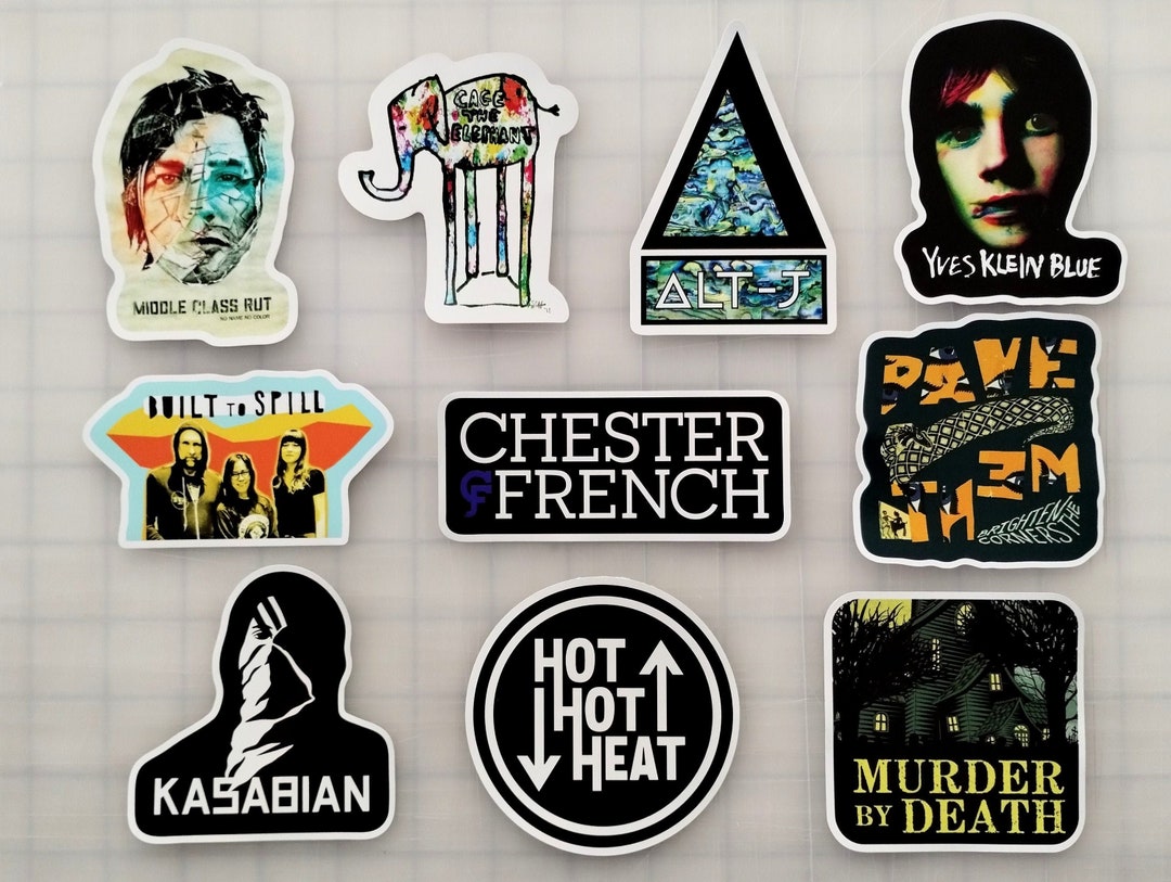 Indie Rock Sticker Pack (10 Stickers) Set 3 - Etsy