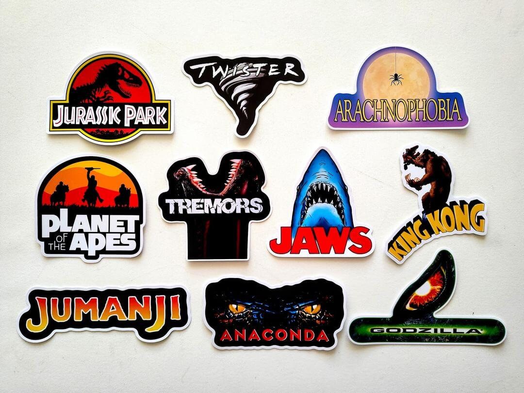 Classic Movie Sticker Pack (10 Stickers) Set 6 - Etsy