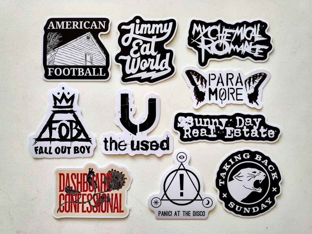 Emo Sticker Pack 10 Stickers SET 1 - Etsy