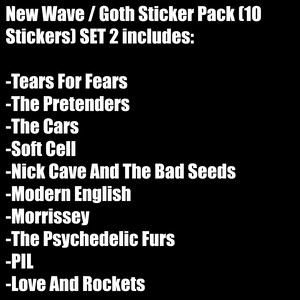 New Wave Sticker Pack 10 Stickers SET 2 - Etsy