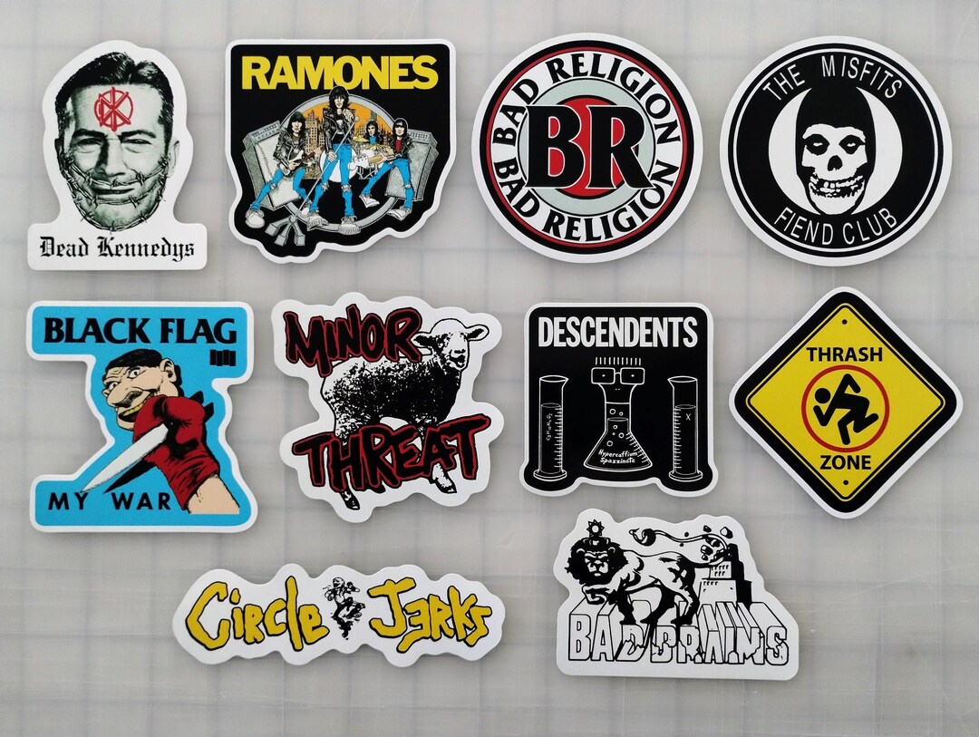 Punk Sticker Pack 10 Stickers Set 11 - Etsy