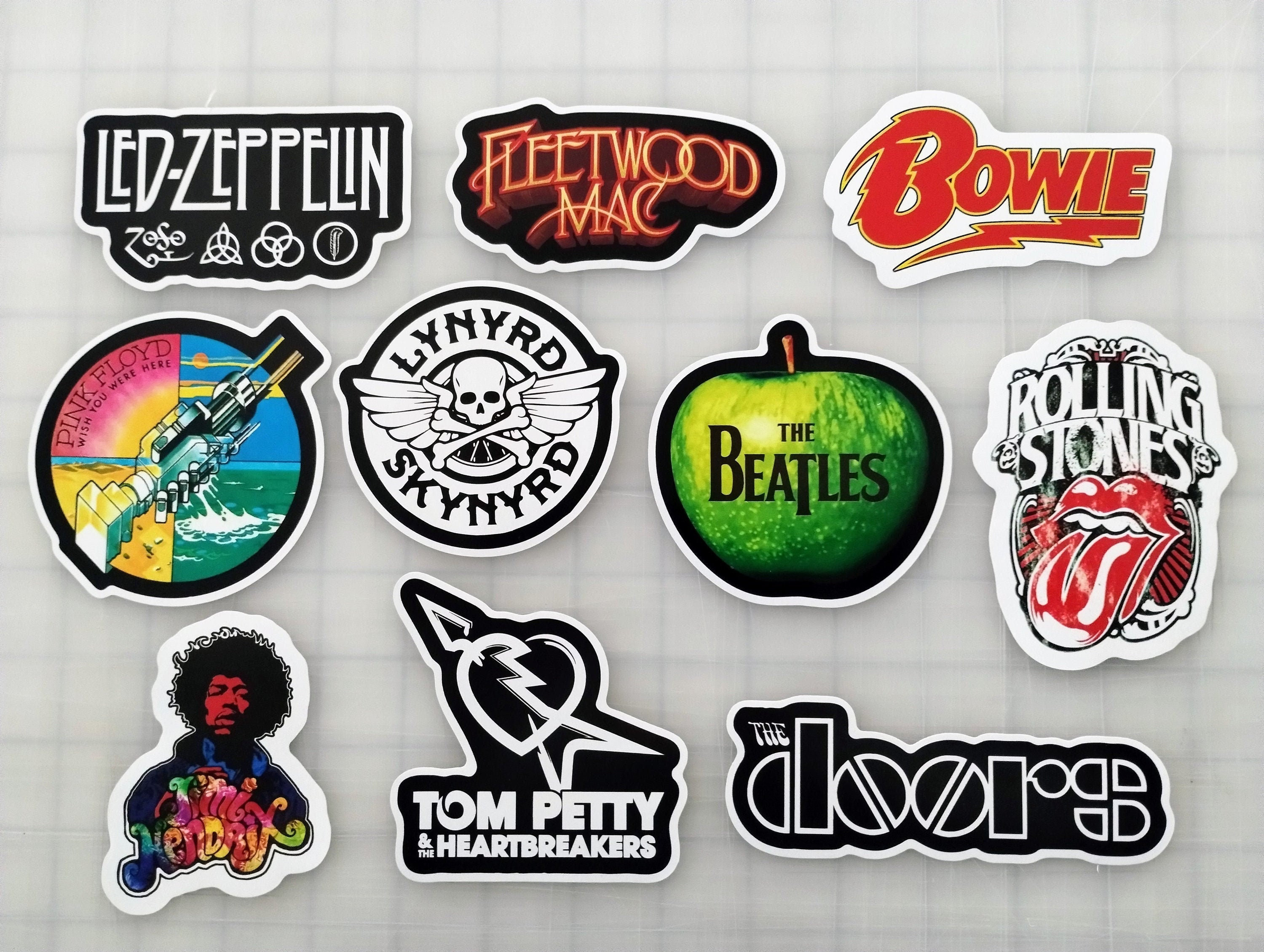 Classic Rock Sticker Pack 10 Stickers Set 7 - Etsy