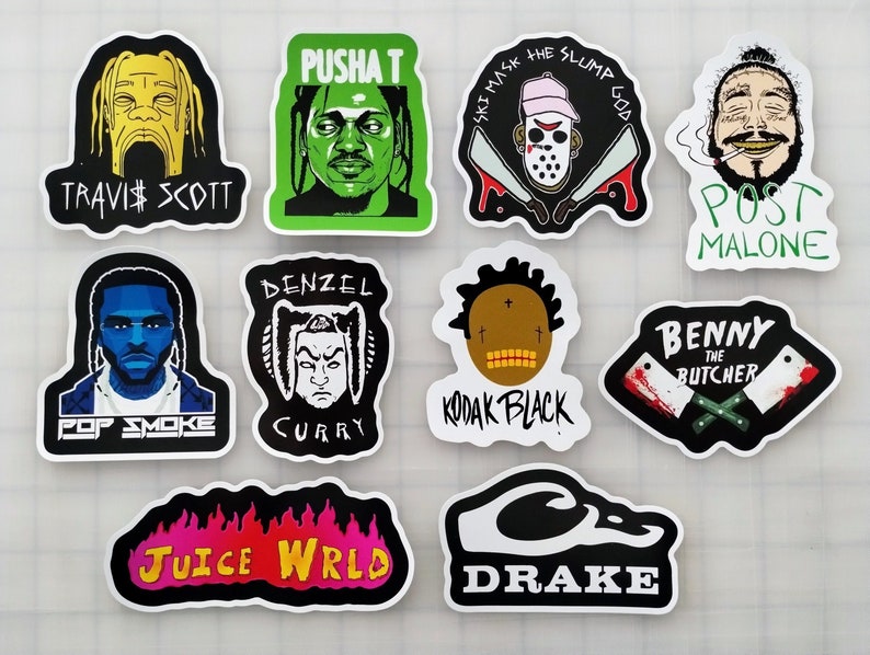 Modern Hip-hop Sticker Pack 10 Stickers Set 2 - Etsy