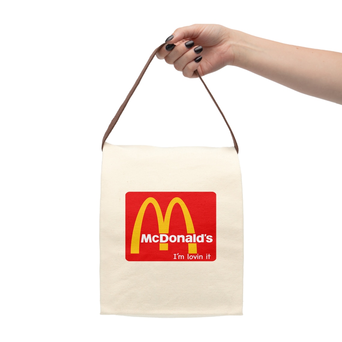 Fast Food Mcdonalds Canvas Lunch Bag With Strap, Quirky Design ...