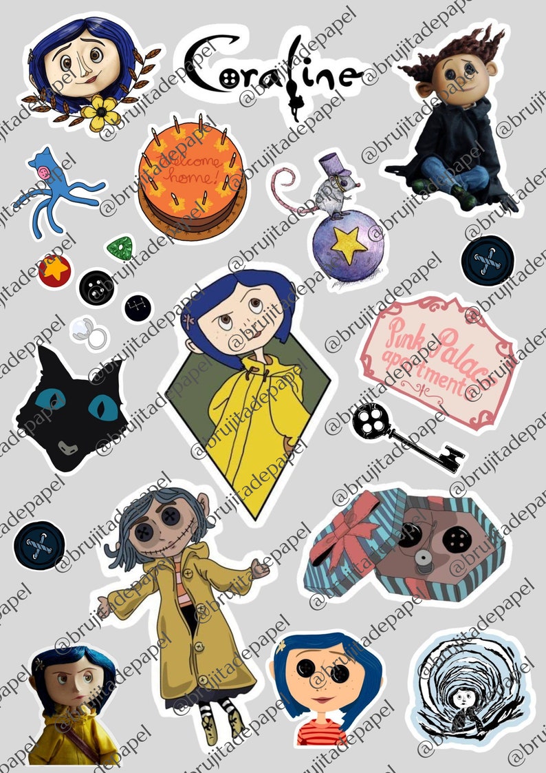 Coraline A4 Stickers - Etsy
