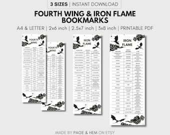 Fourth Wing Bookmark Hook - Etsy