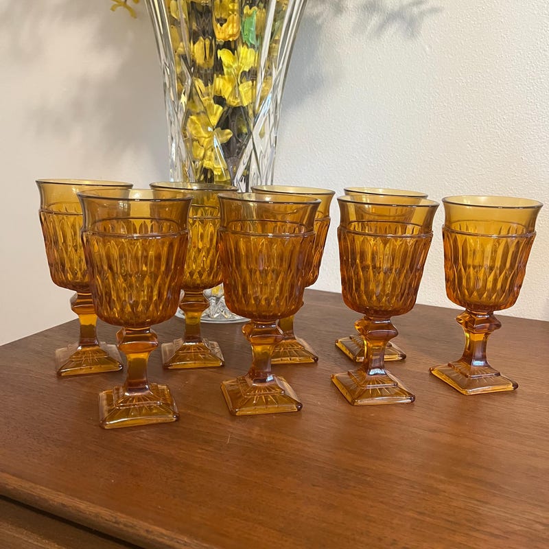 Amber Glassware - Etsy