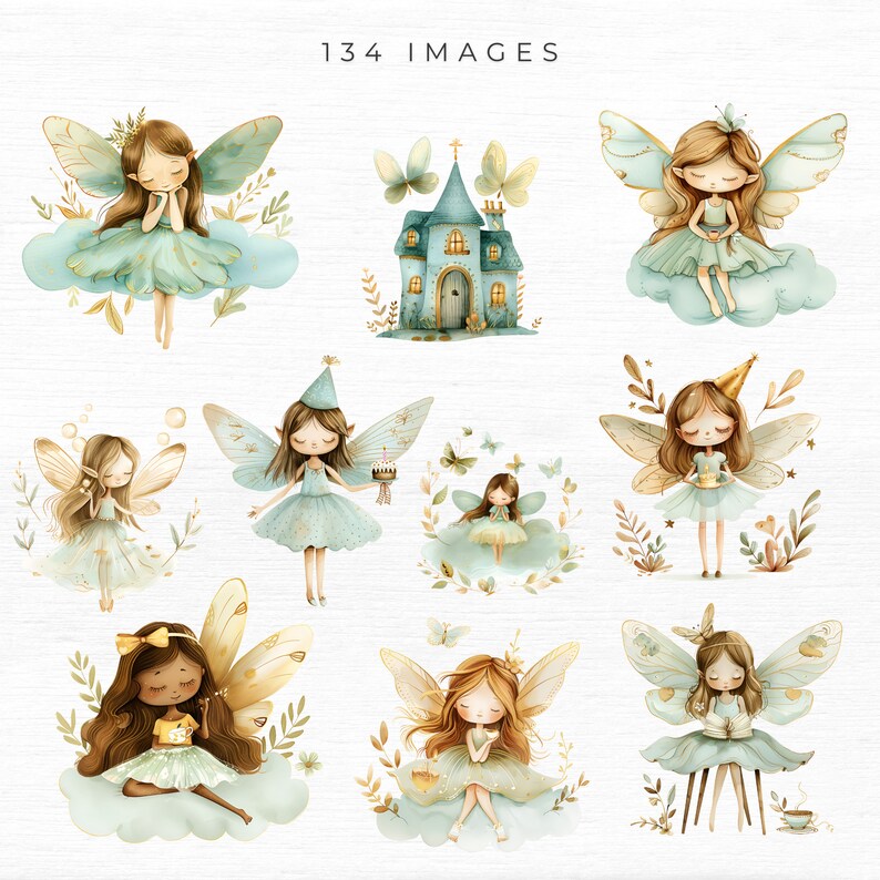 134 Fairy Clipart, Fairy Clip Art, Garden Fairies Png, Fairy House ...