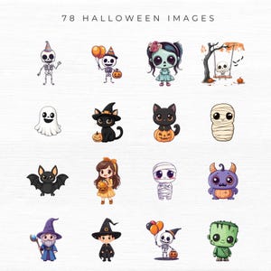 Cute Halloween Clipart, Cute Ghosts PNG, Spooky Season, Pumpkin ...