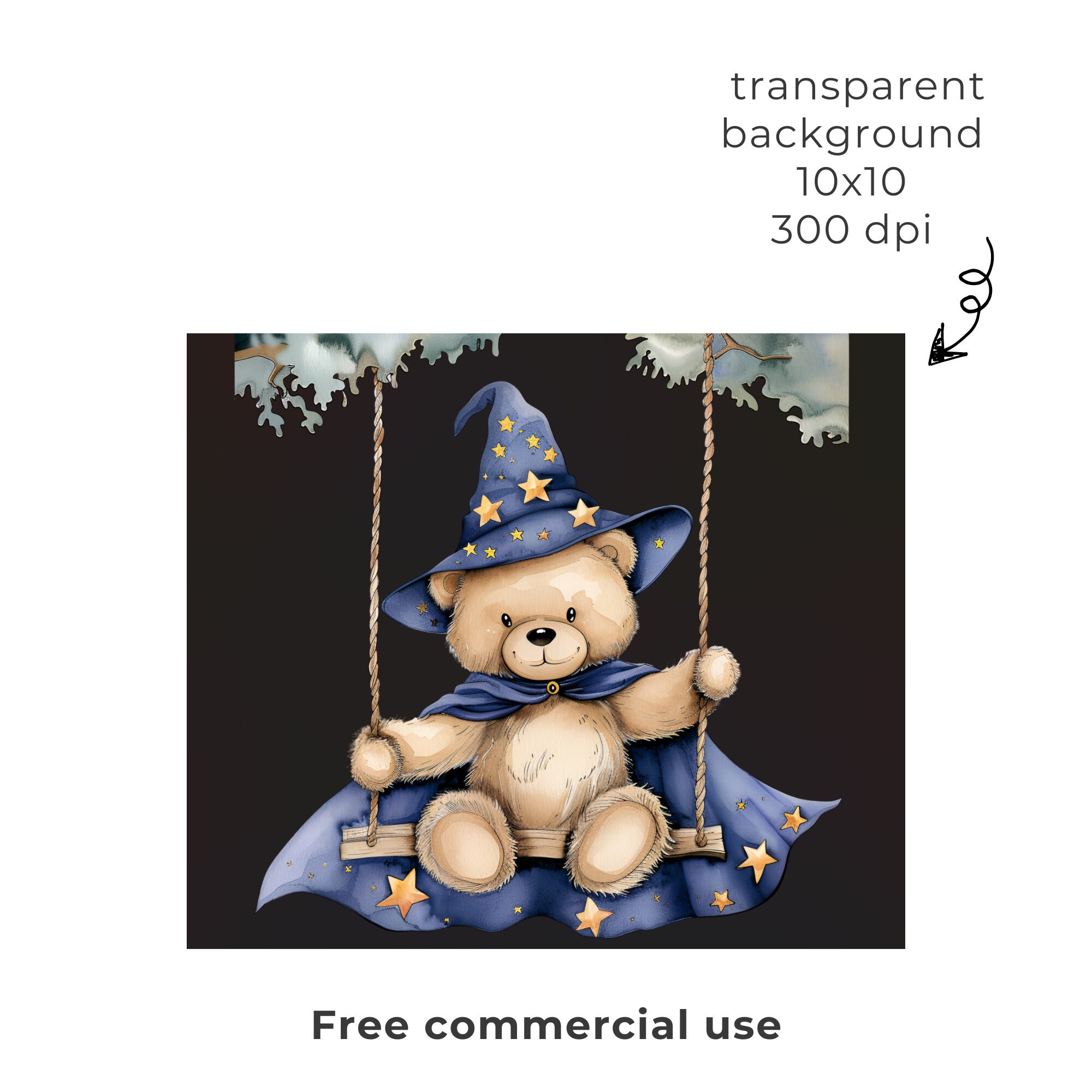 Wizard Teddy Bear, Blue Teddy Bear Clipart, Cute Teddy Bear, Nursery ...