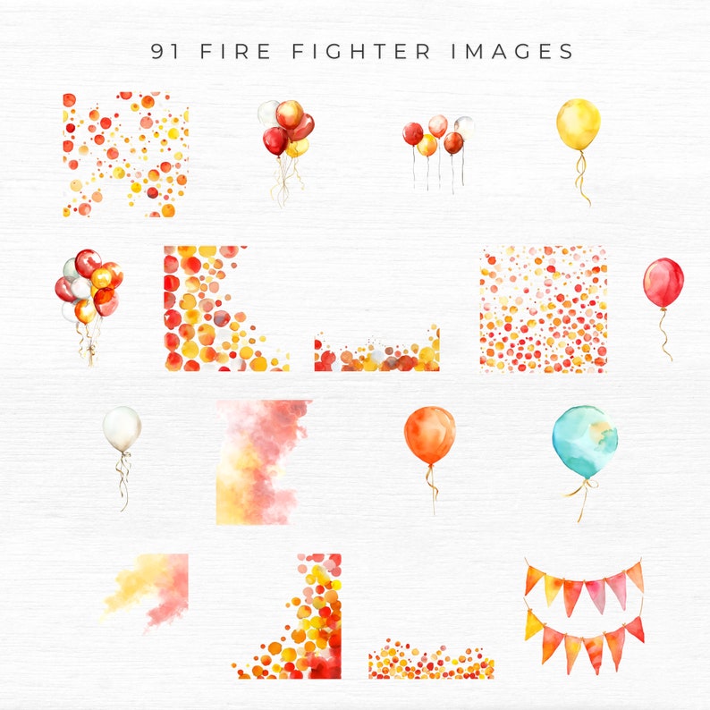 Watercolor Firefighter Clipart, Fire Department Clipart PNG, Fire ...