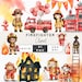 Watercolor Firefighter Clipart, Fire Department Clipart PNG, Fire ...