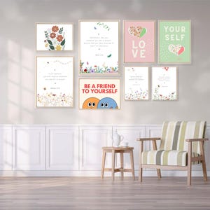 Positive Affirmation Wall Art, Daily Prayer Printable, Flower Bible ...