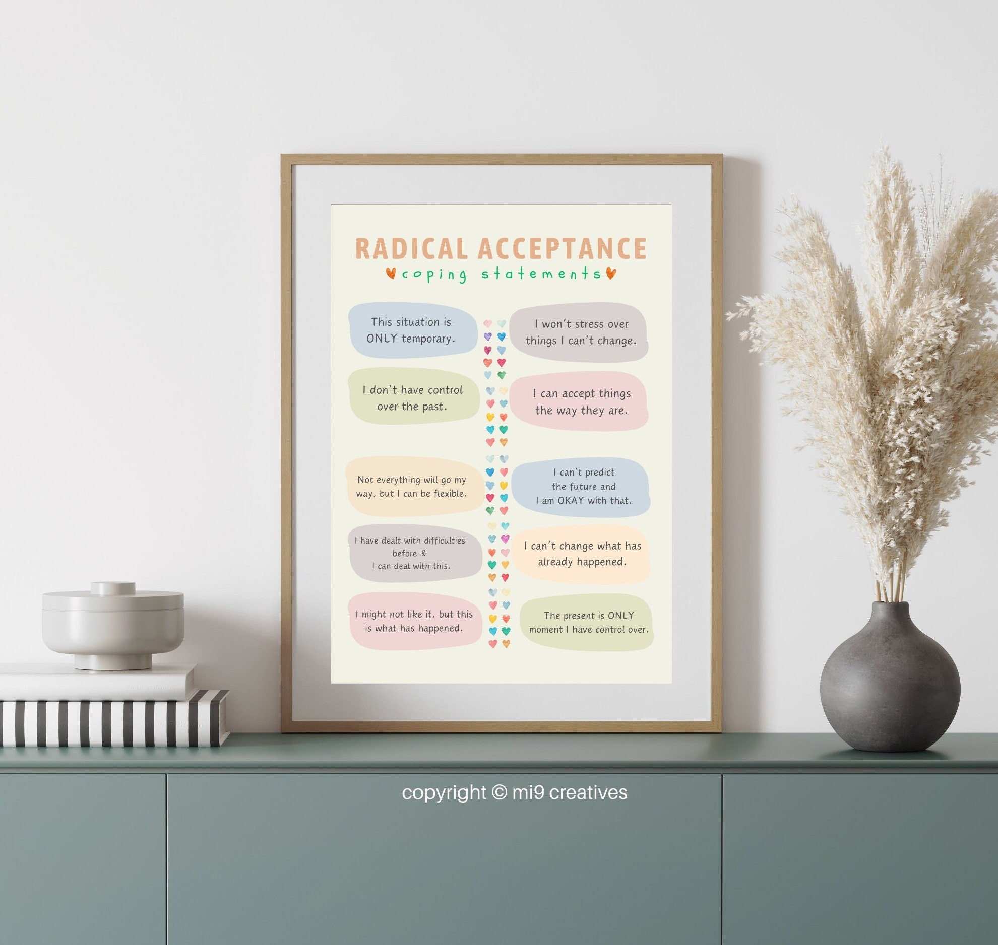 Self Acceptance Printable, Growth Mindset Material,coping Yourself ...