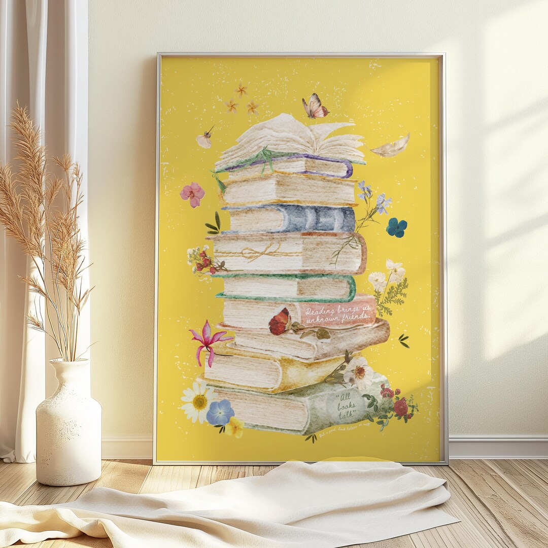 Book Art Printables Botanicals Wall Art Aesthetic Watercolor Pastel ...