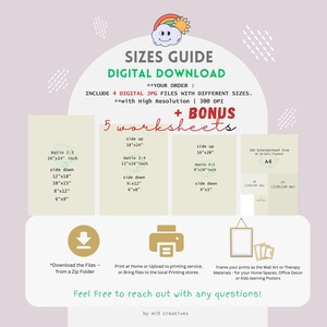 ABC List Self Care Printable, A to Z Letters Educational Posters for ...