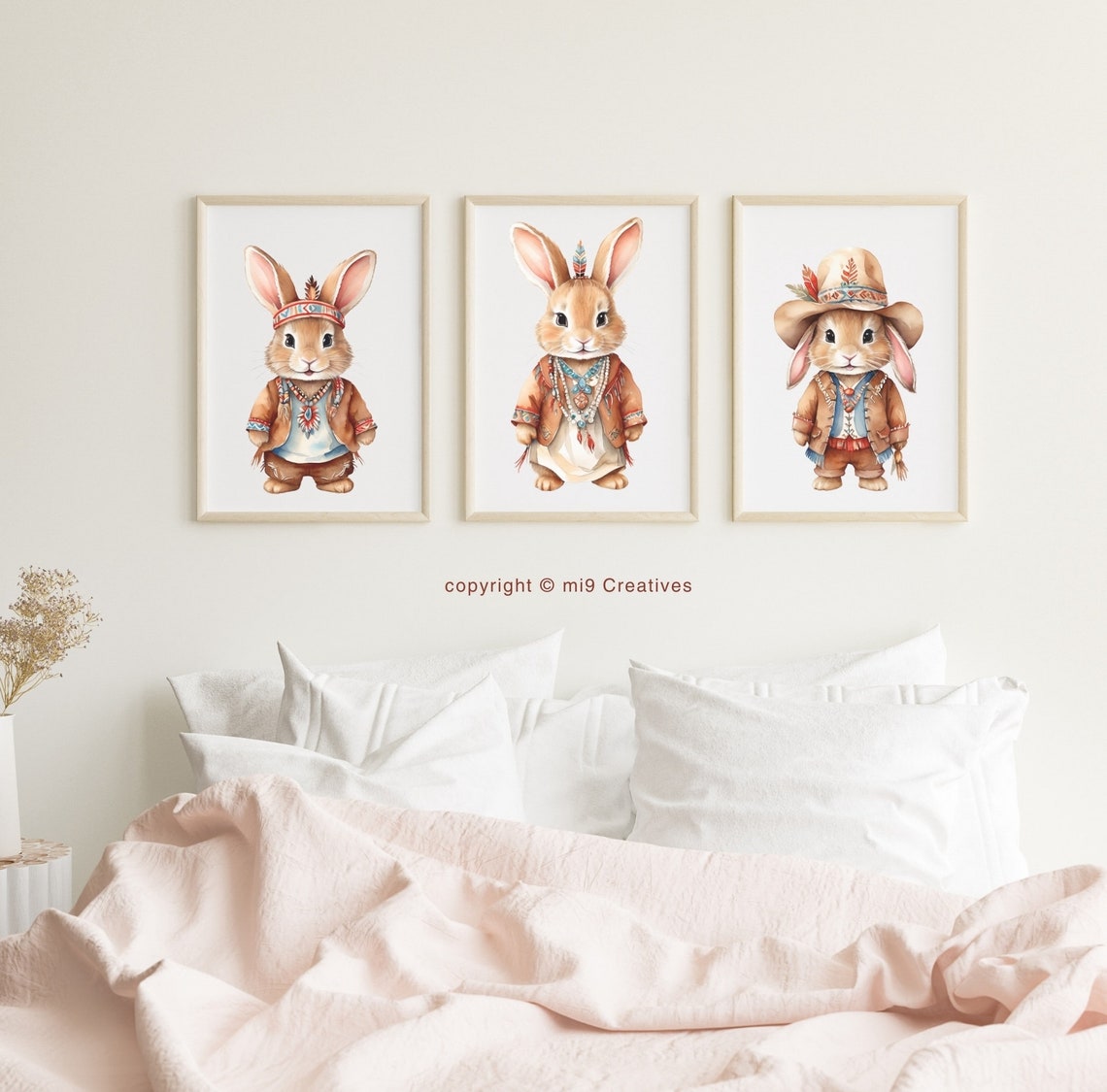 Native Americans Decor Bunny PNG Download, Baby Rabbit PNG, 4th of July ...