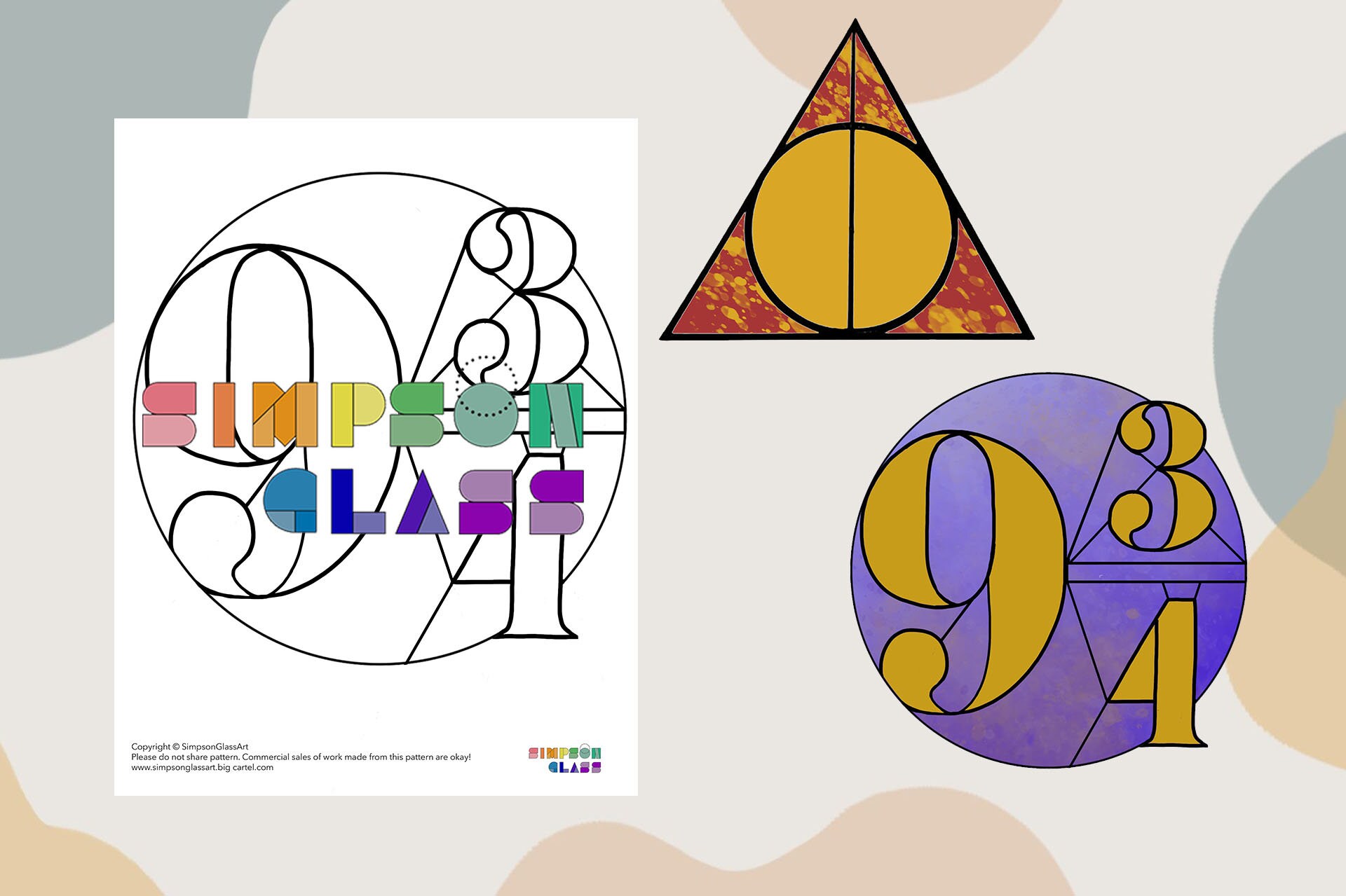 Boy Wizard Stained Glass Pattern Bundle - Etsy