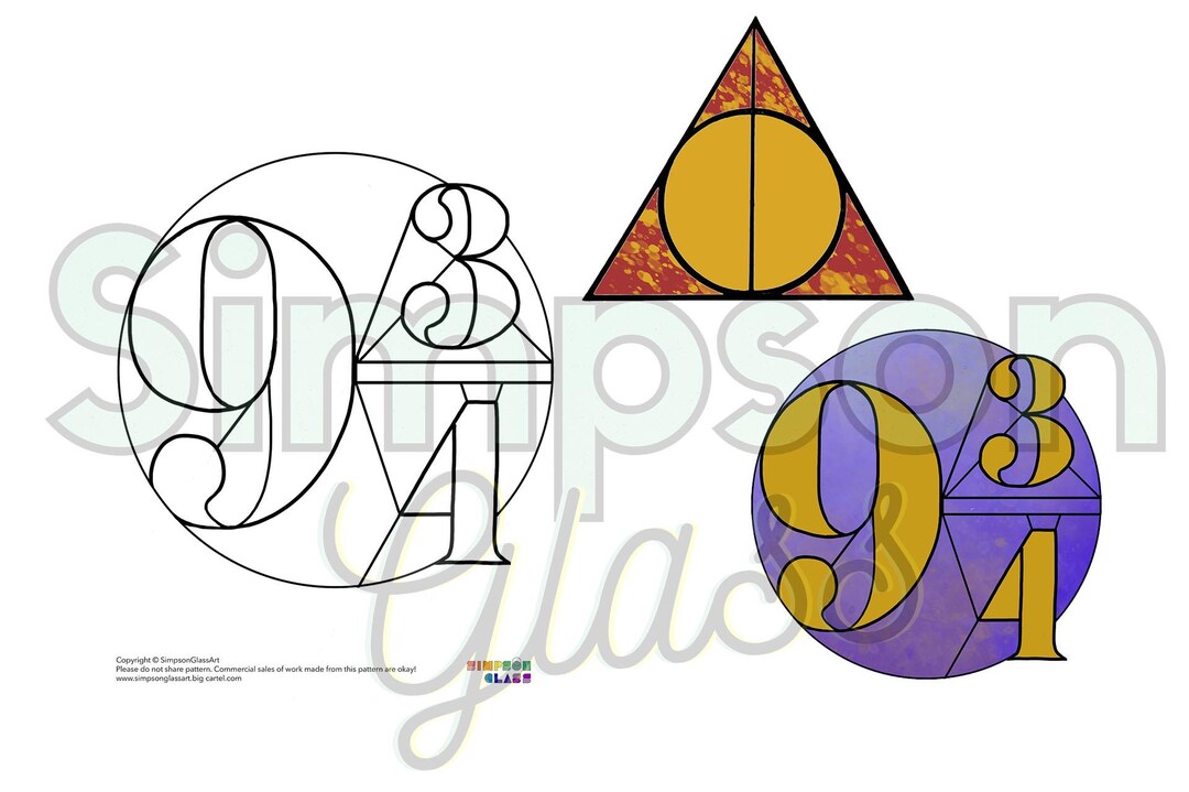 Boy Wizard Stained Glass Pattern Bundle - Etsy