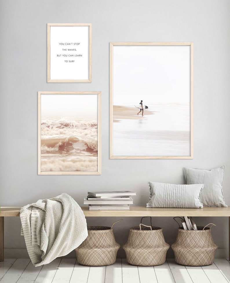 Set of 3 Surf Prints , Fine Art Photography, Surf Wall Art, Surf Photos ...