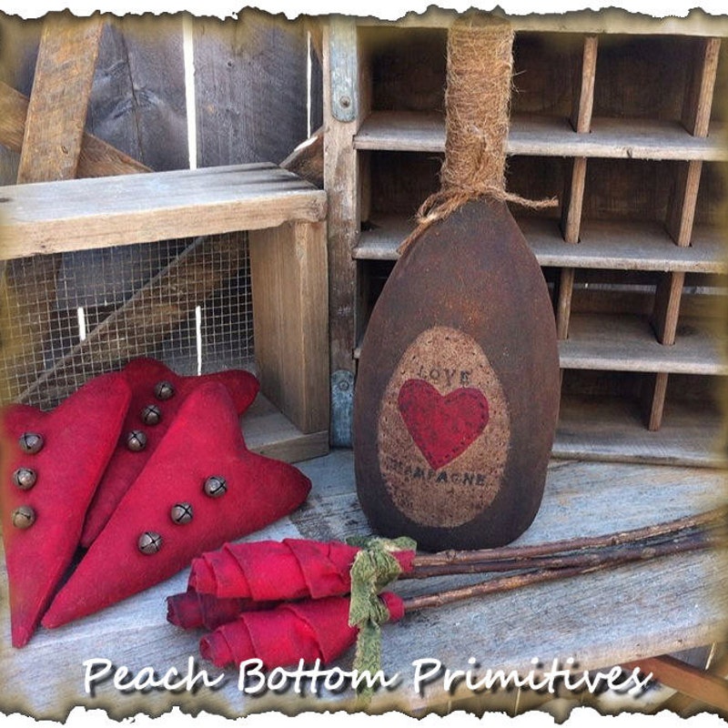 Primitive Valentine - Etsy