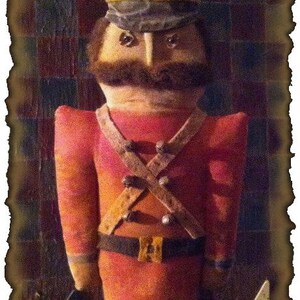 Epattern~primitive Toy Soldier Make Do Sewing Pattern PDF File - Etsy