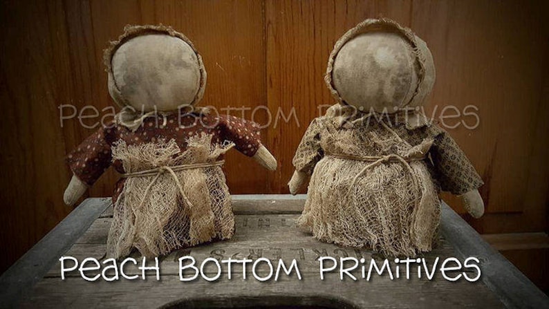 DIGITAL FILE Primitive Lil Prairie Stumpy Doll Printable Sewing Pattern ...