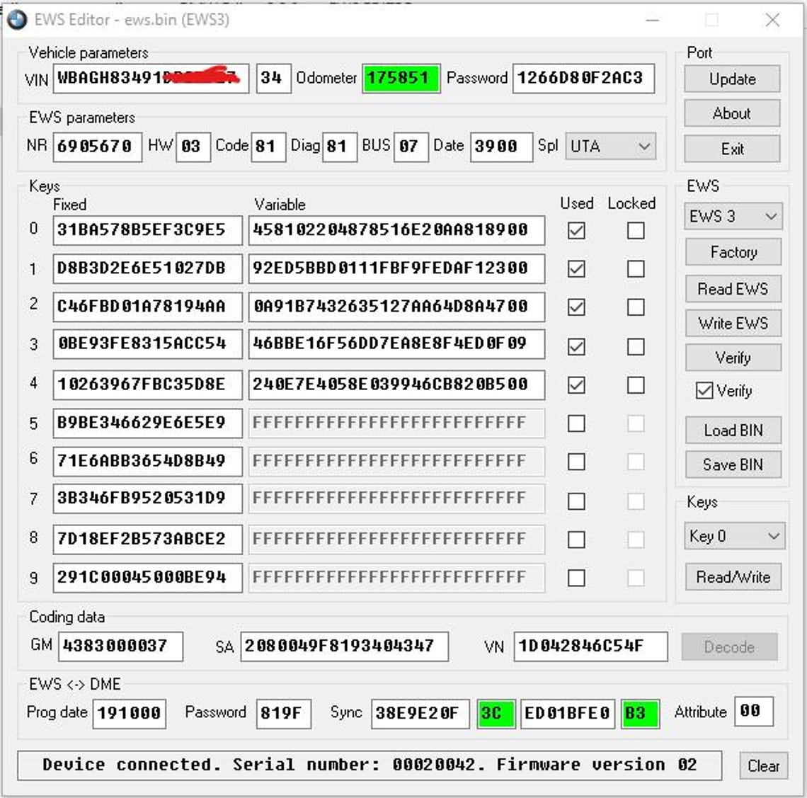 BMW Cas Ews ECU Editors and Synchronisation Read ISN - Etsy